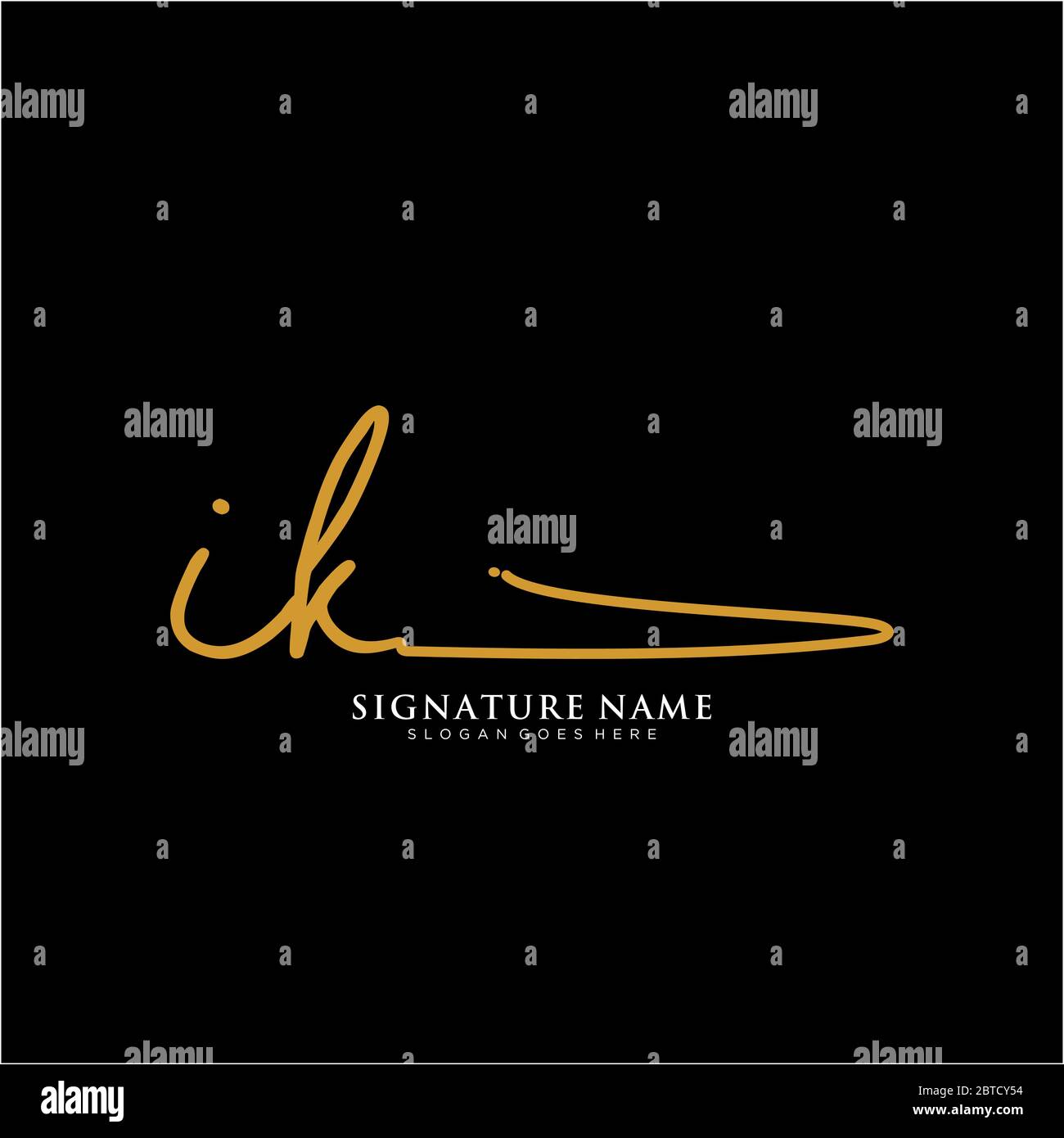 Ik signature hi-res stock photography and images - Alamy