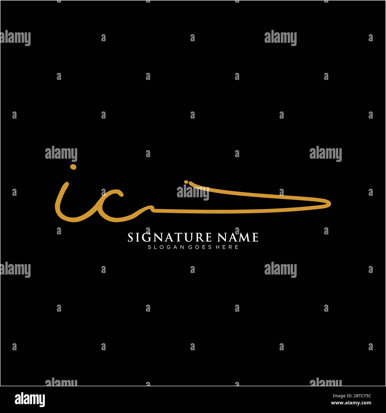 Letter ic logo hi-res stock photography and images - Alamy