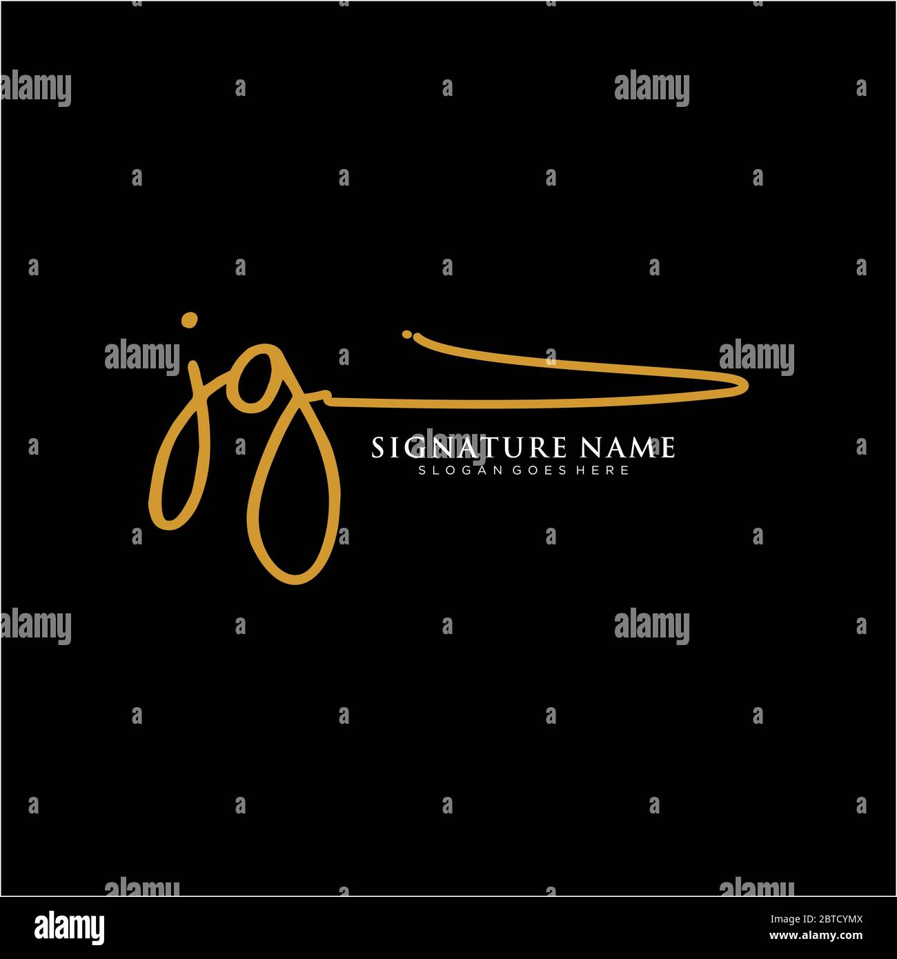 Jg signature hi-res stock photography and images - Alamy