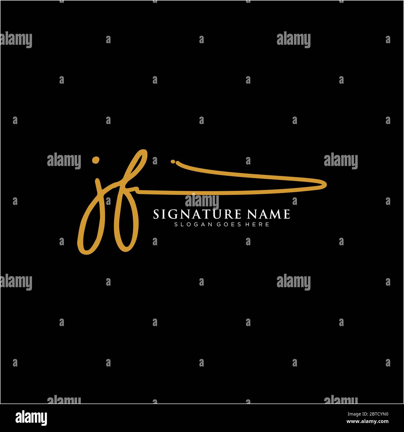 Jf font Stock Vector Images - Alamy