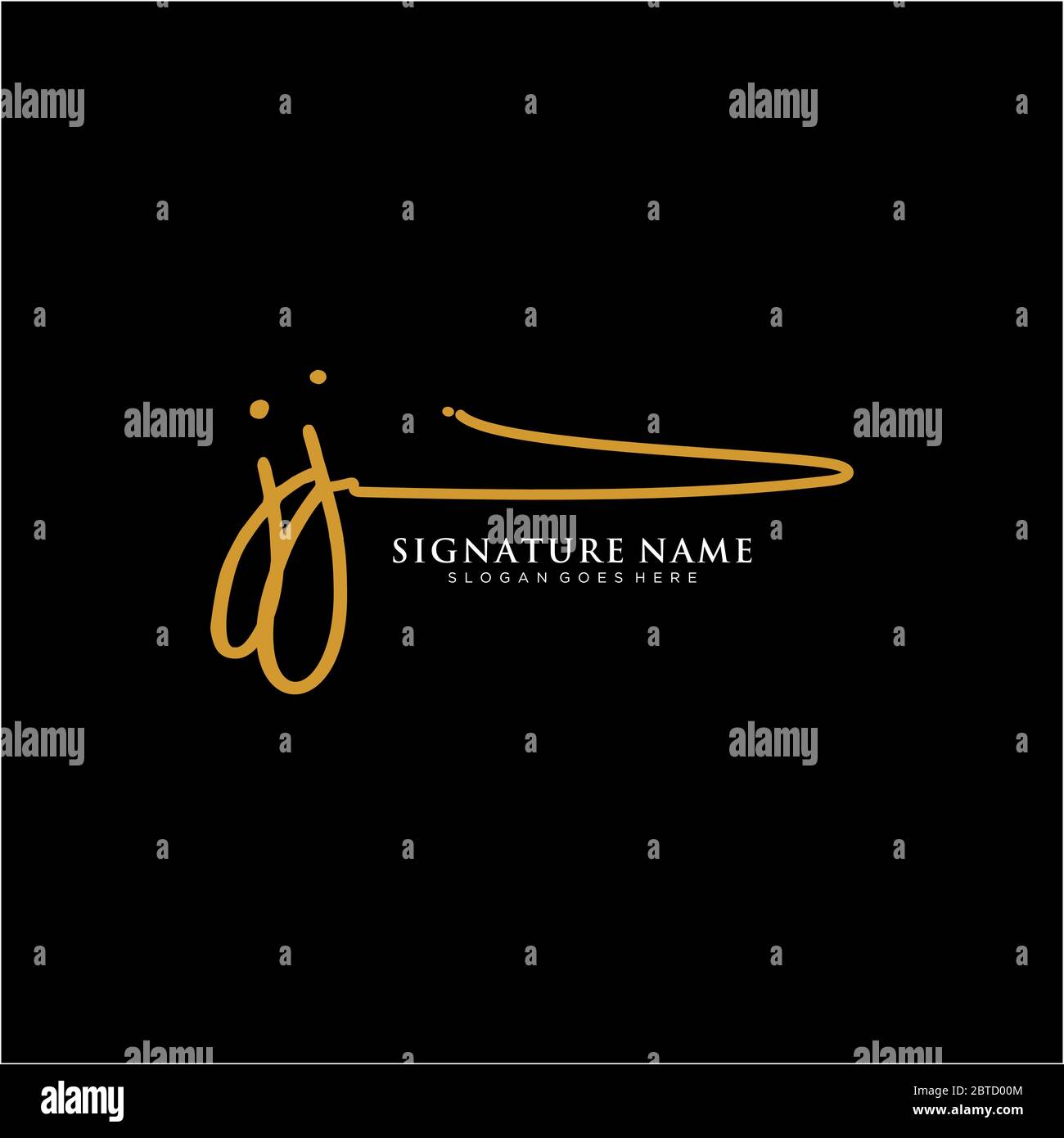 Jj initials logo hi-res stock photography and images - Alamy