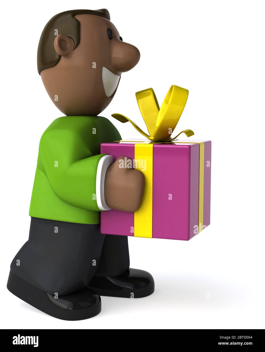 Cartoon guy - 3D Illustration Stock Photo - Alamy