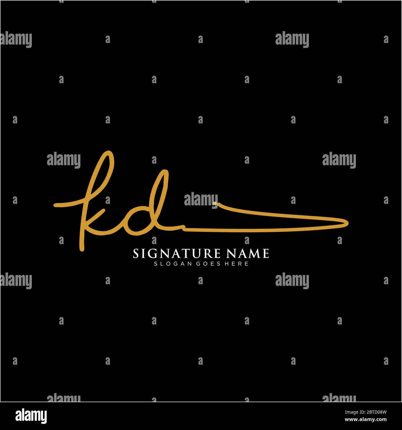 Kd initials logo hi-res stock photography and images - Alamy