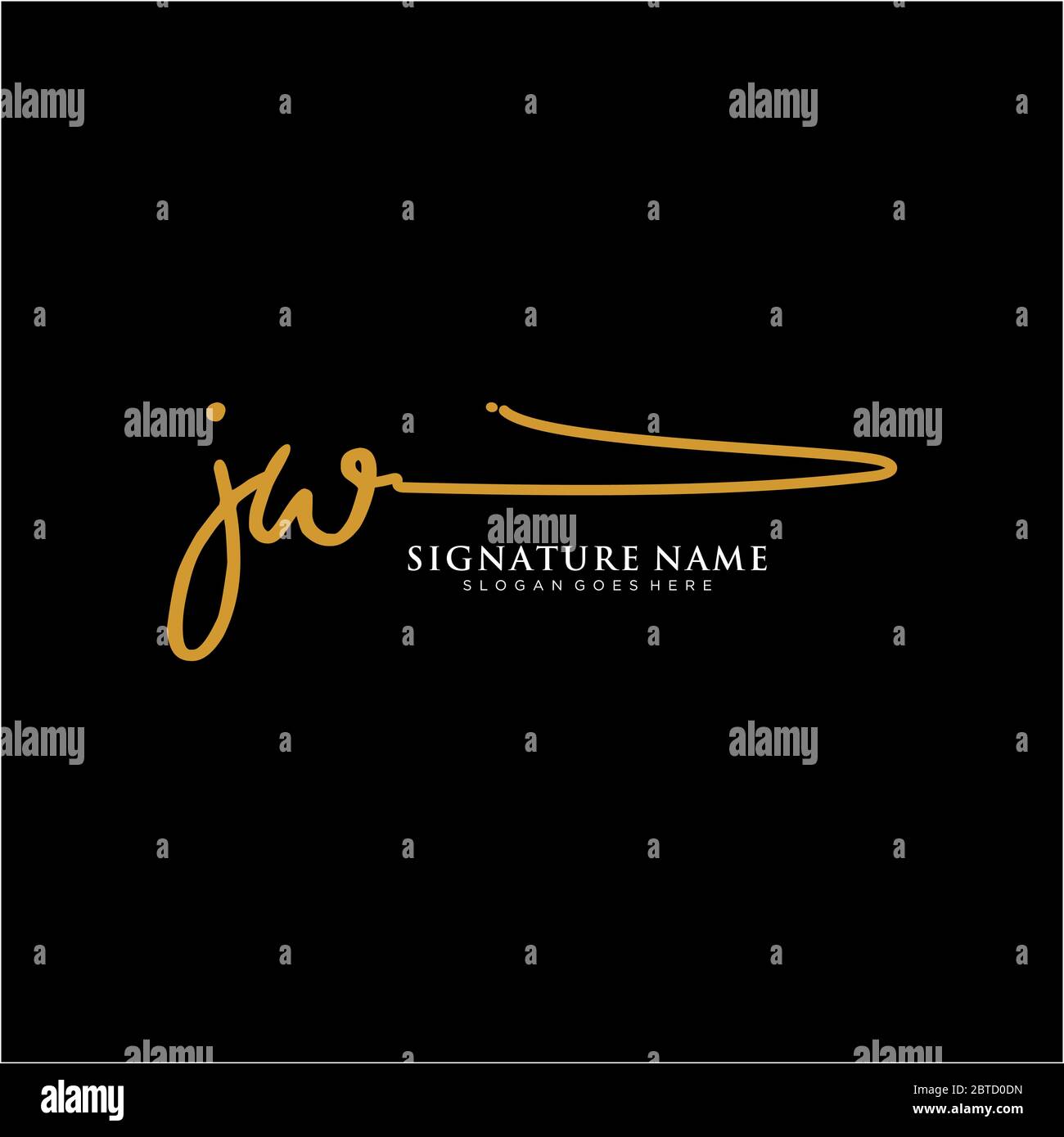 Letter jw logo hi-res stock photography and images - Alamy