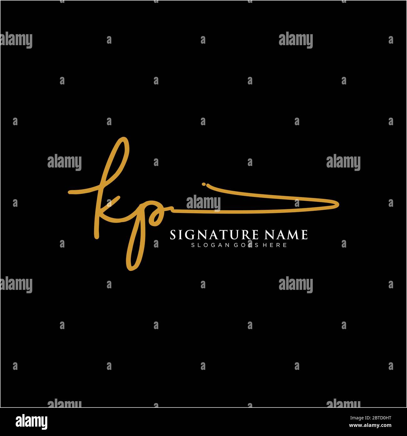 Kp initials logo hi-res stock photography and images - Alamy