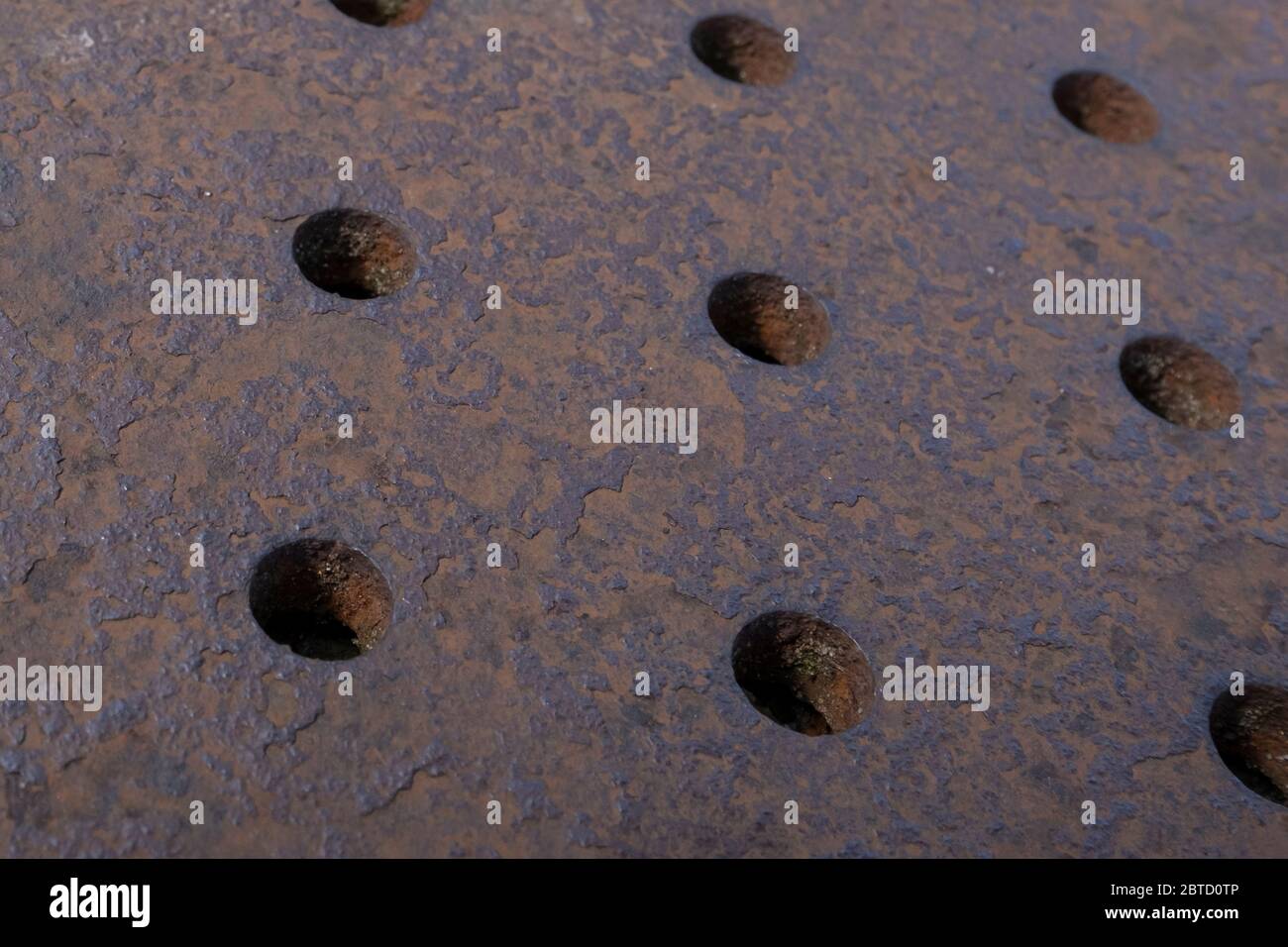 Old rusty and rotten metal plate hi-res stock photography and images ...