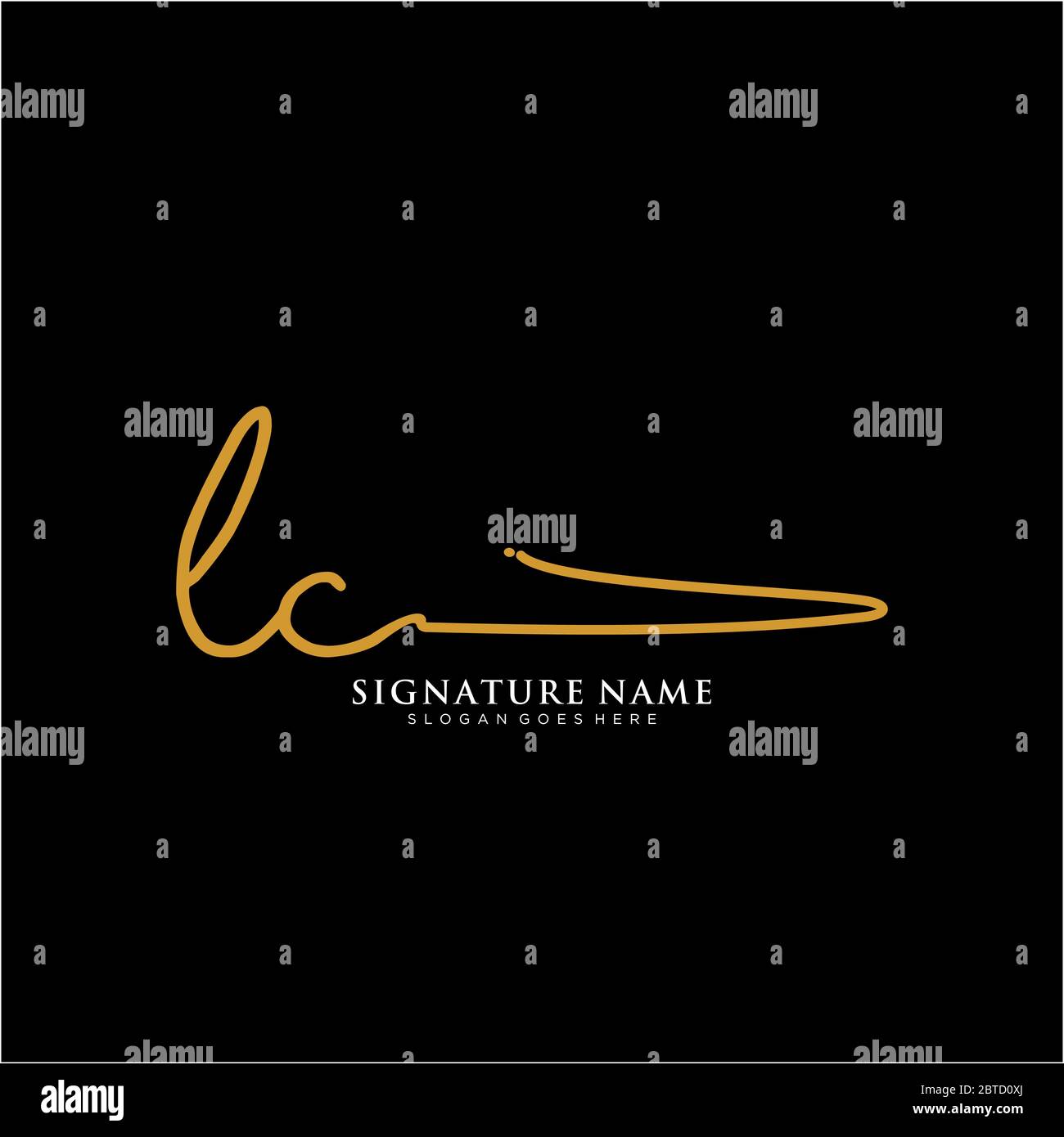 Lc initials logo hi-res stock photography and images - Alamy