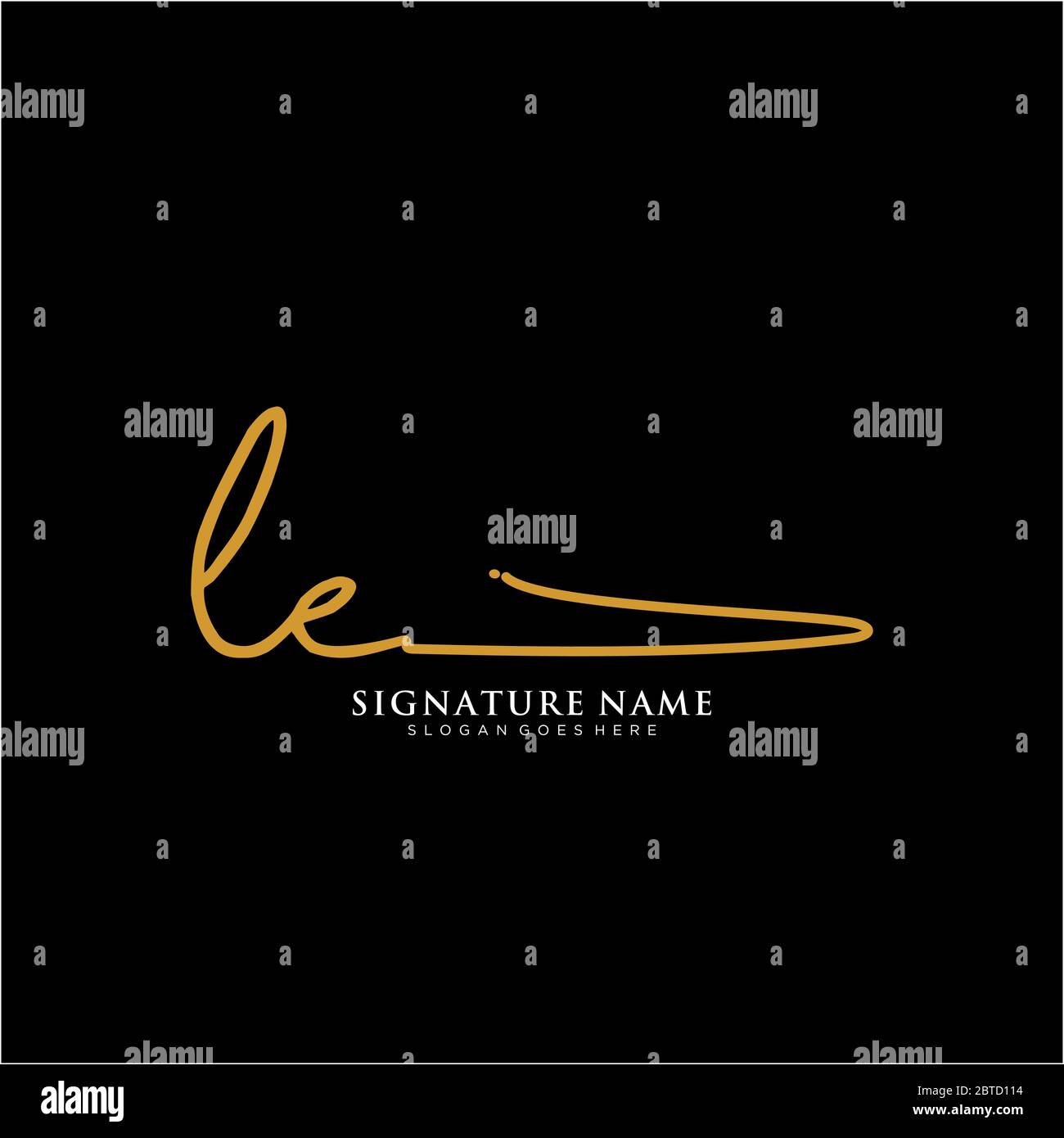 Le initials logo hi-res stock photography and images - Alamy
