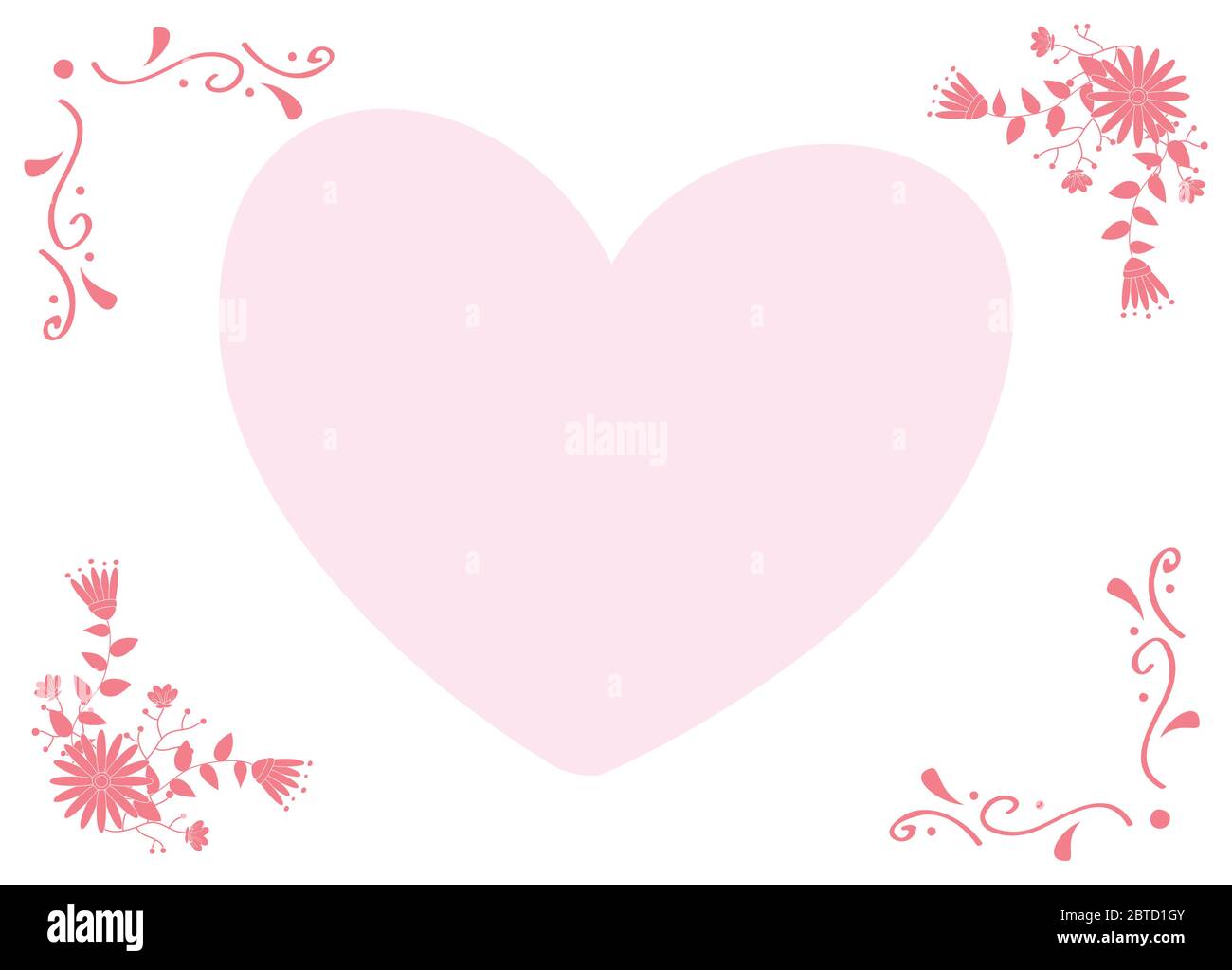 heart love card decorative frame Stock Vector Image & Art - Alamy