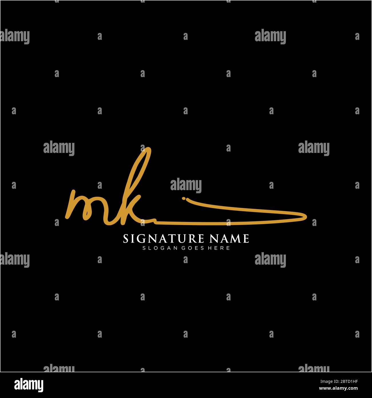 Mk initials logo hi-res stock photography and images - Alamy