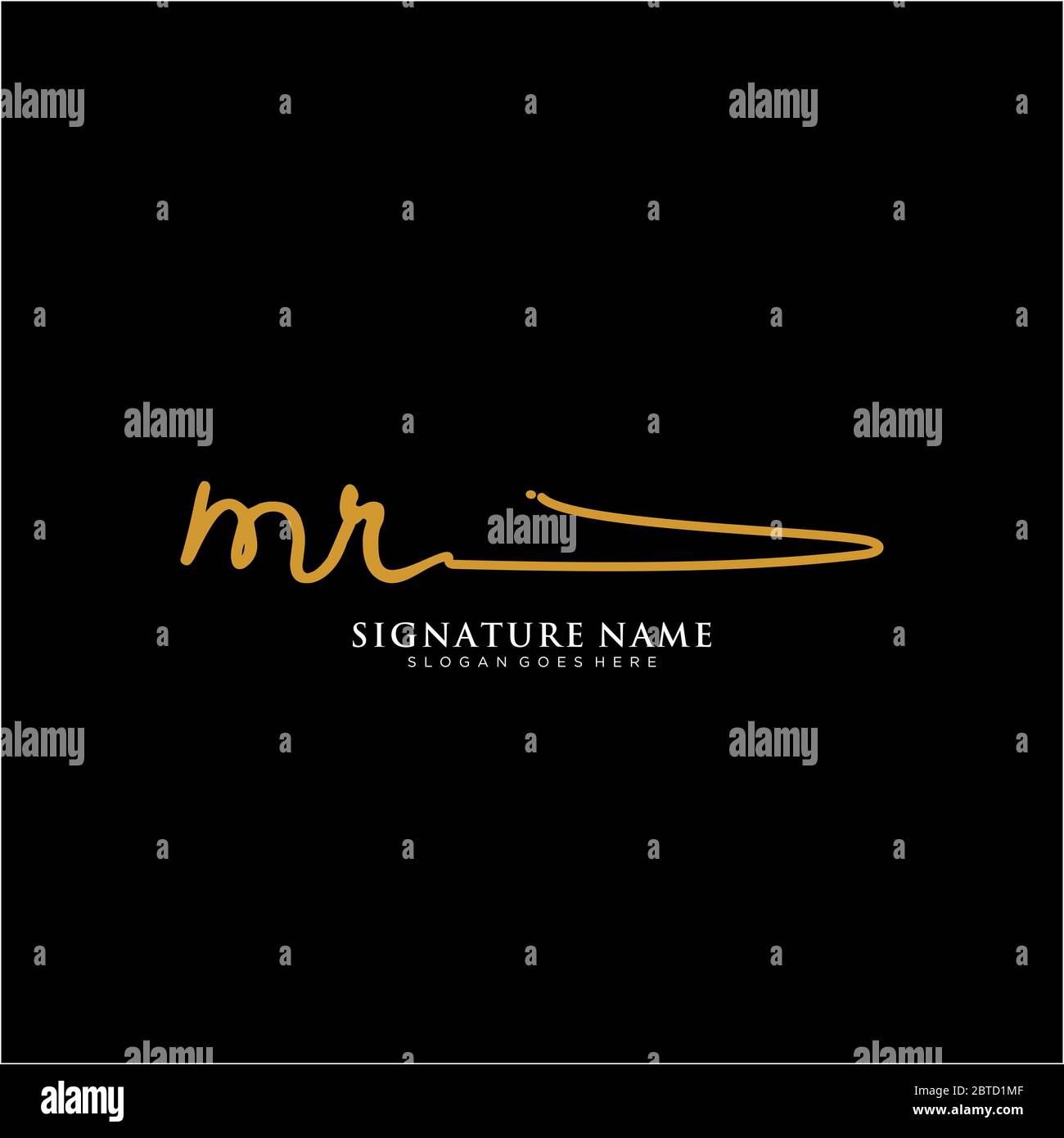 Mr letter logo hi-res stock photography and images - Alamy