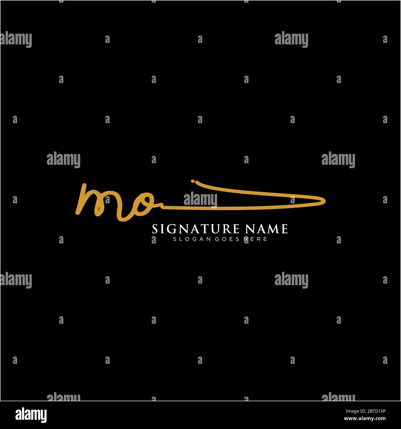 Letter mo logo Stock Vector Images - Alamy