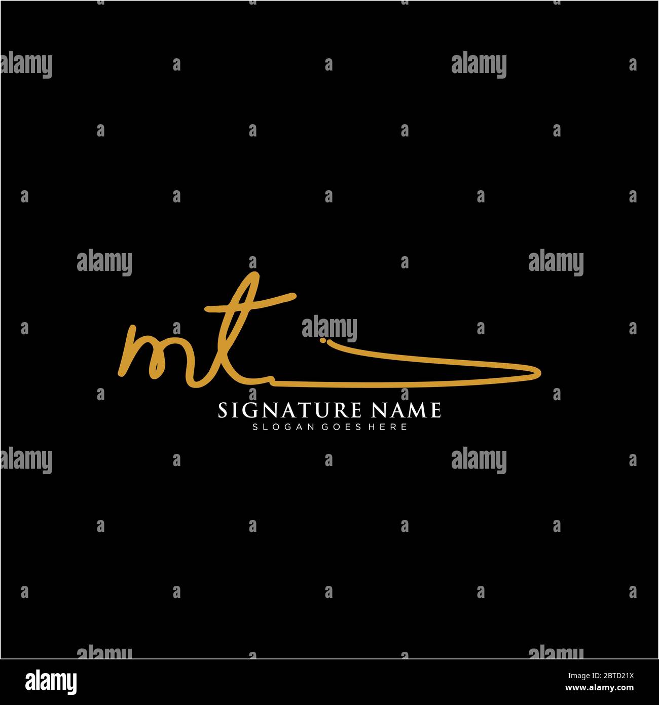 Mt initials logo hi-res stock photography and images - Alamy