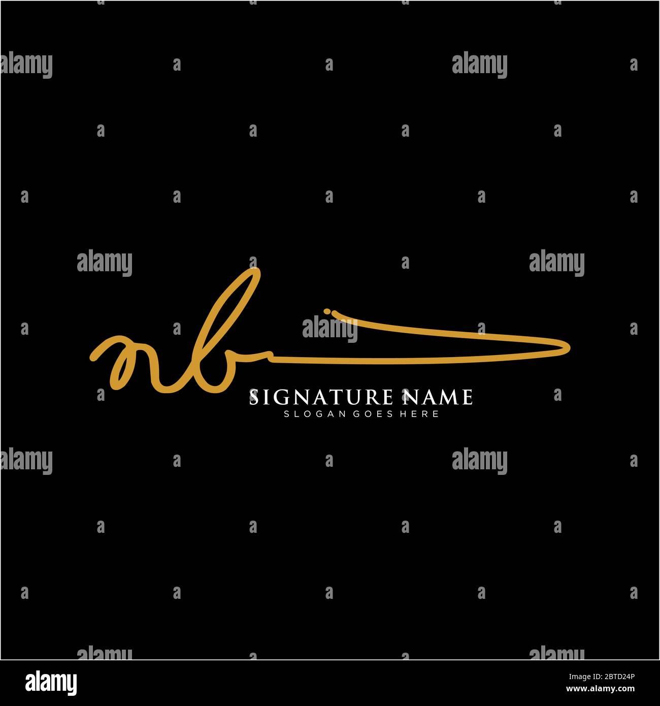 Handwritten nb vector vectors hi-res stock photography and images - Alamy