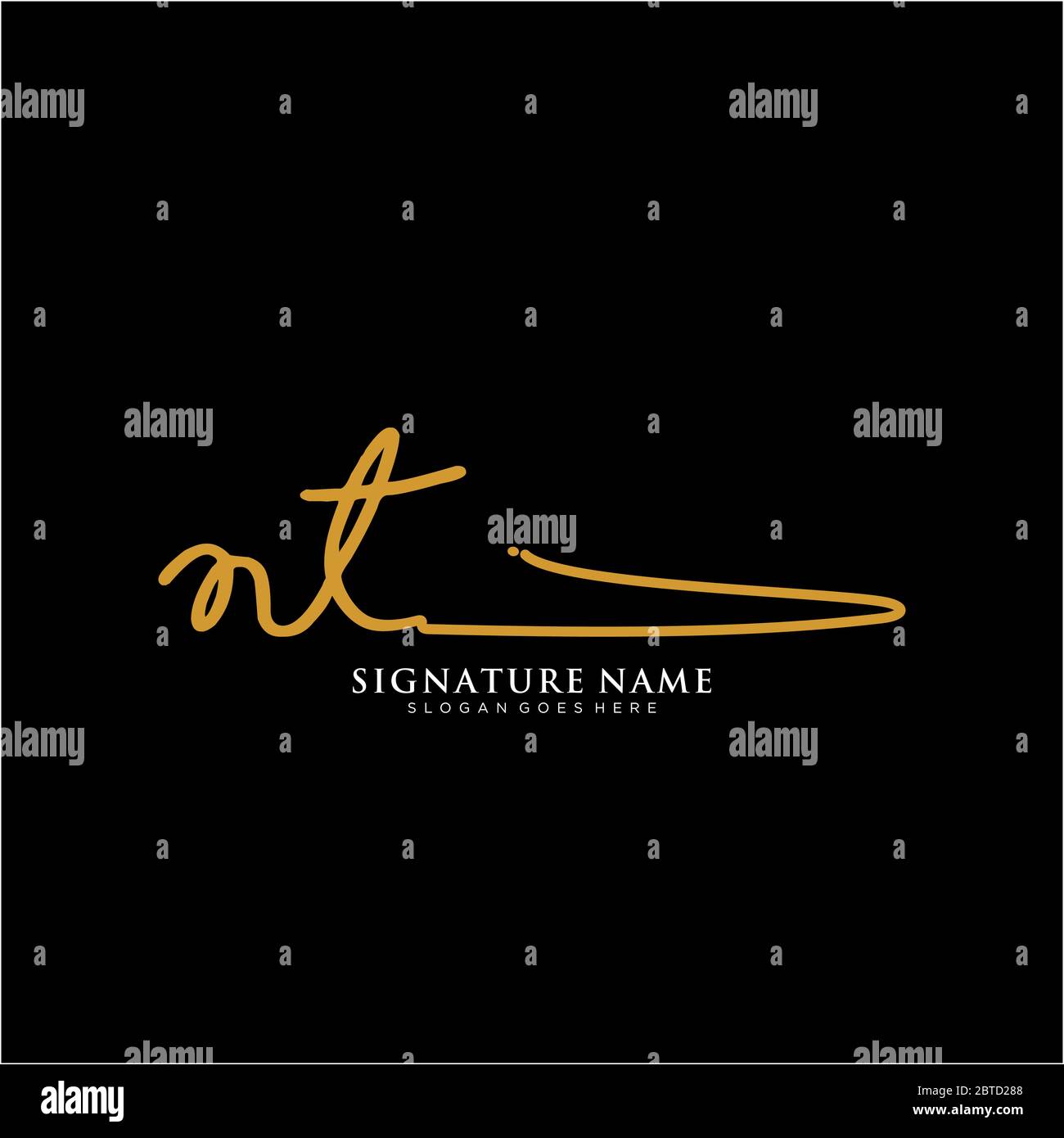 Nt initials logo hi-res stock photography and images - Alamy