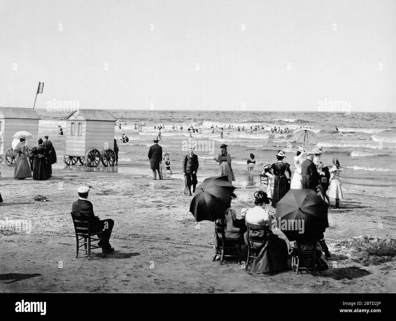 1800s beach Black and White Stock Photos & Images - Alamy