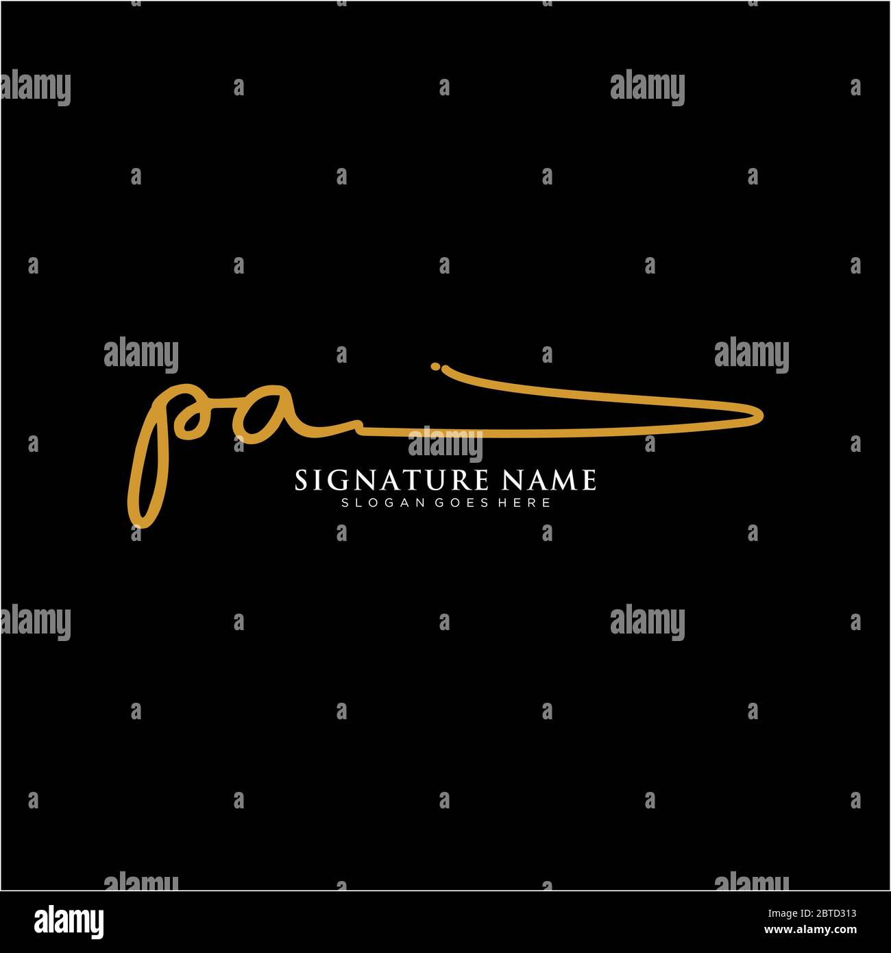 Pa initials logo hi-res stock photography and images - Alamy