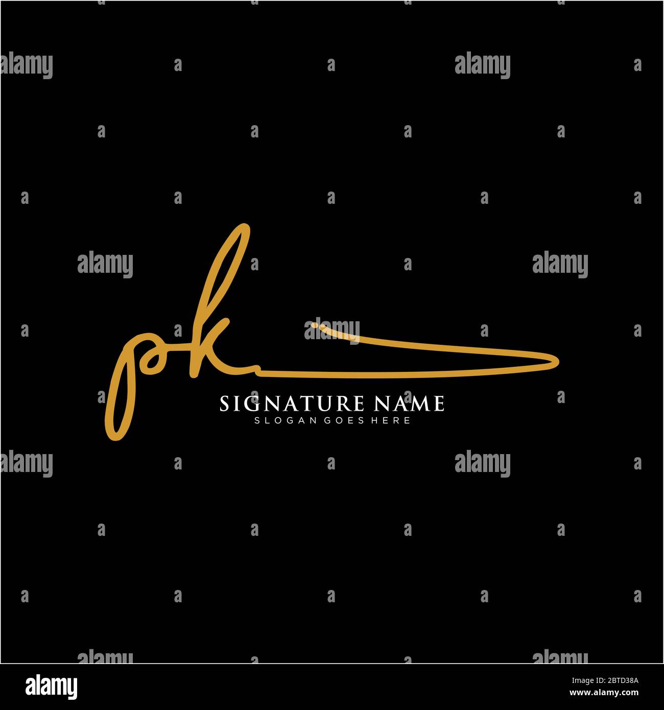 Pk signature hi-res stock photography and images - Alamy