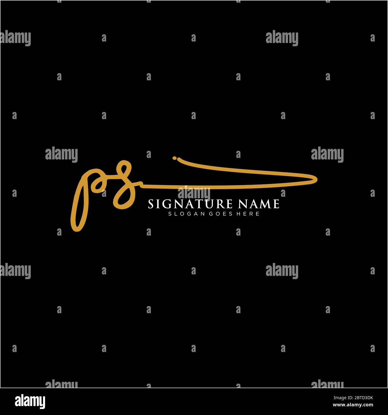 Ps initials logo hi-res stock photography and images - Alamy