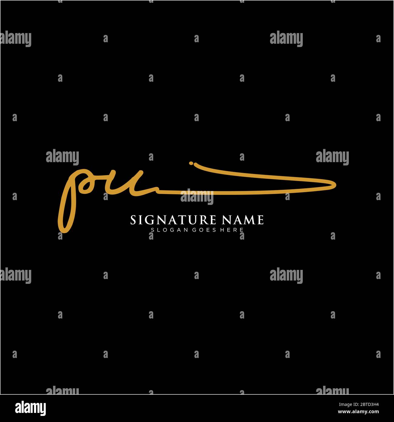 Pu initials logo hi-res stock photography and images - Alamy