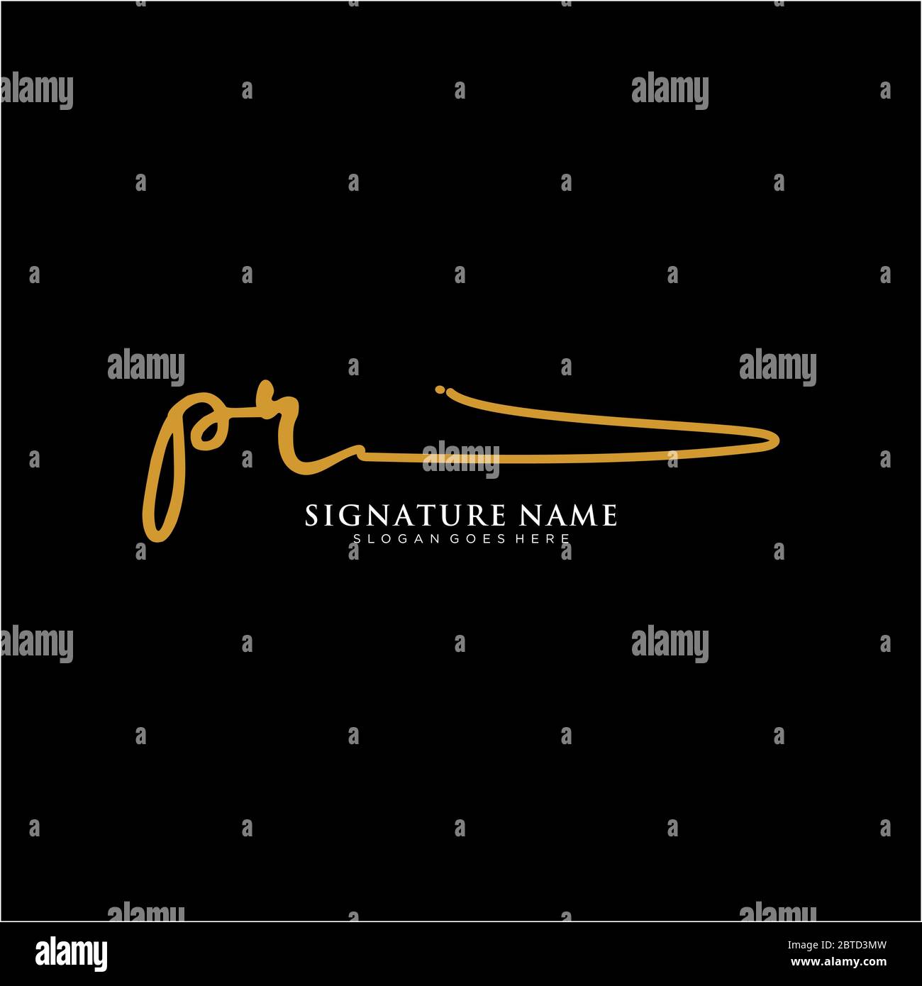 Pr Font Stock Vector Images - Alamy