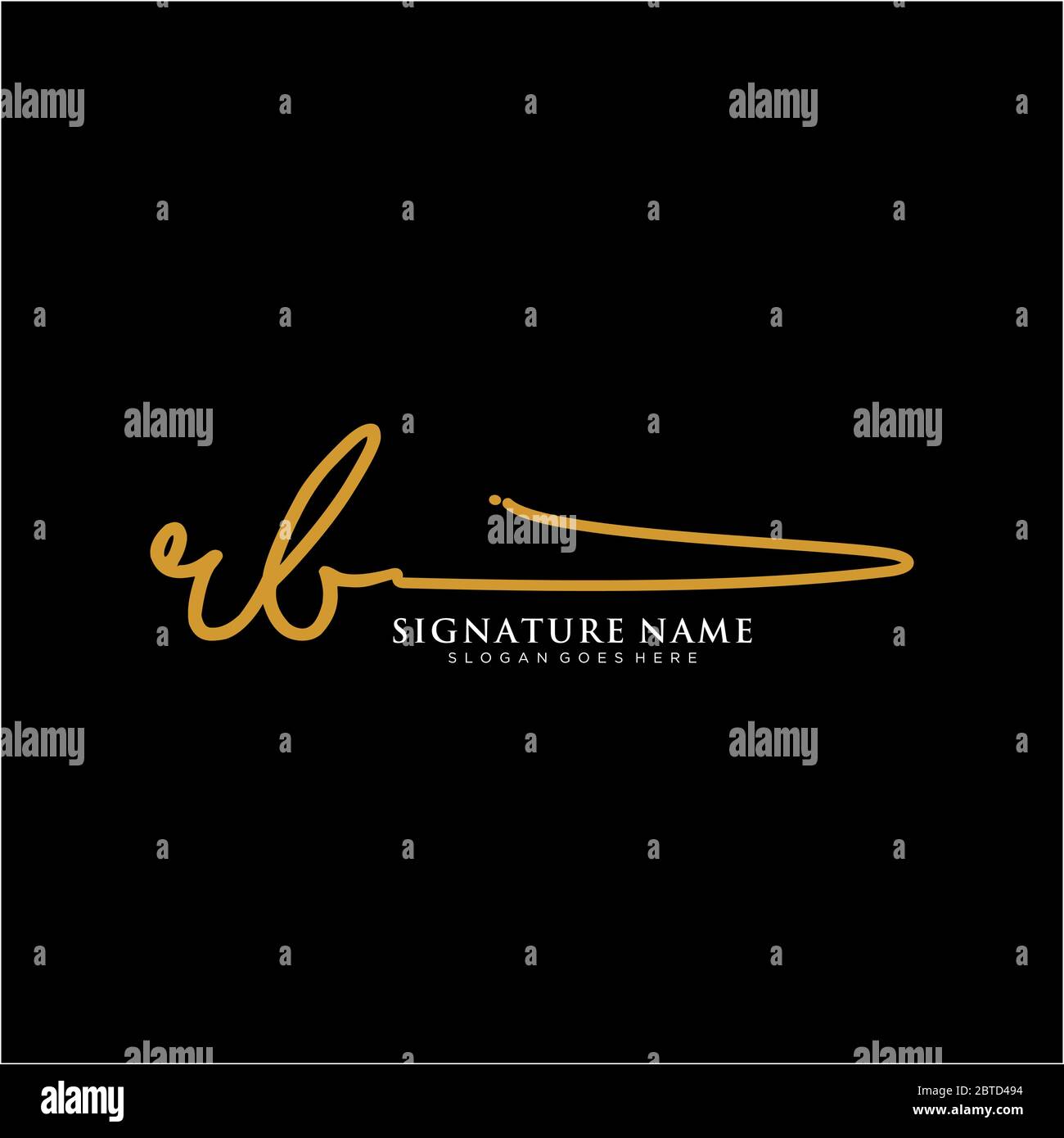 Rb signature hi-res stock photography and images - Alamy