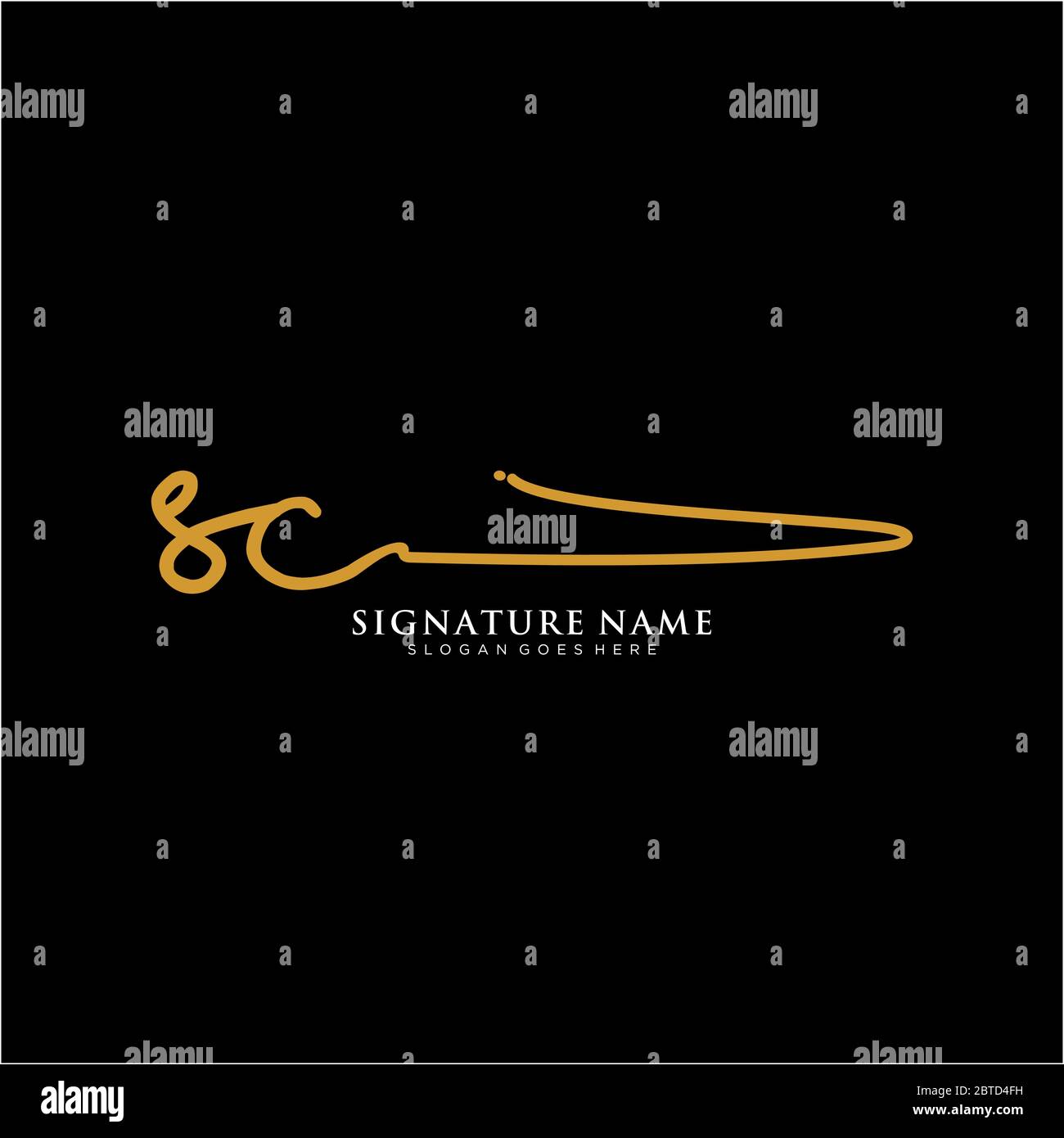 Sc initials logo Stock Vector Images - Alamy