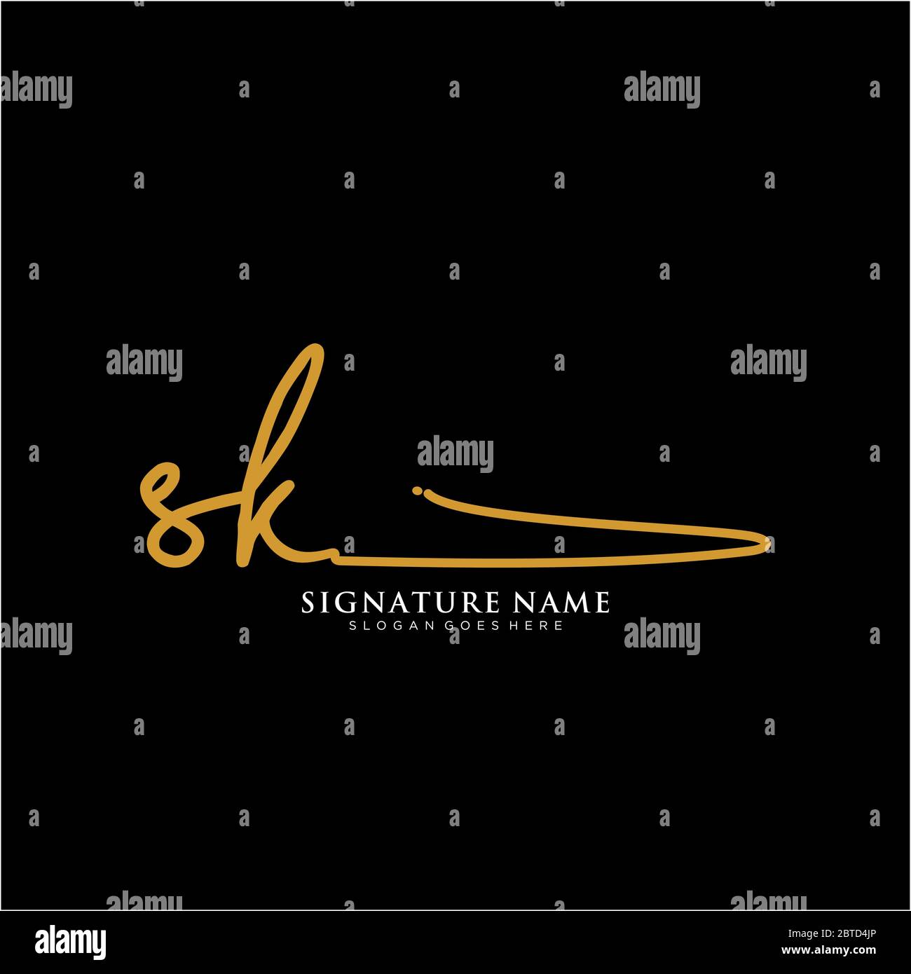 Sk initials logo Stock Vector Images - Alamy