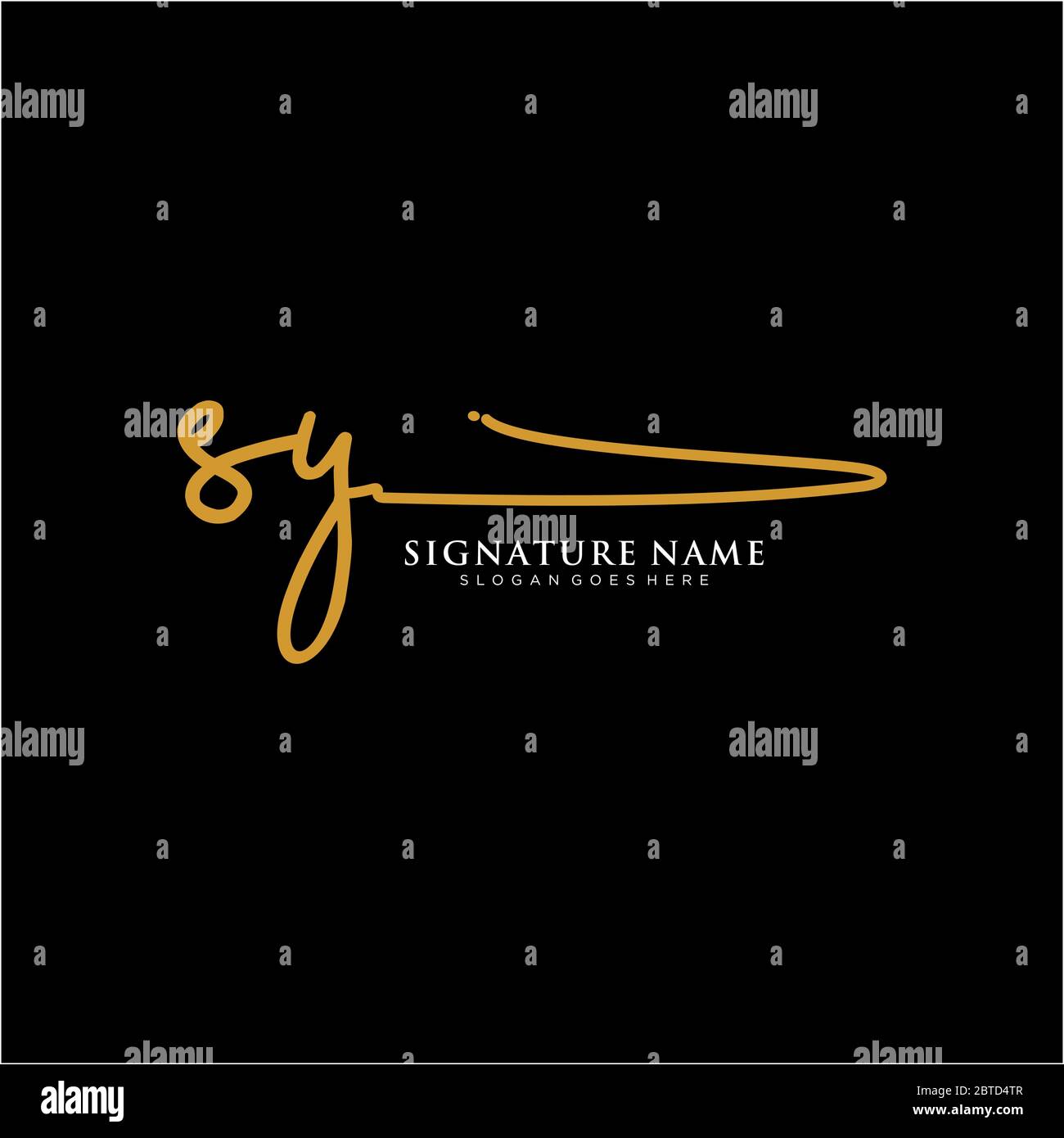 Handwritten sy vector vectors hi-res stock photography and images - Alamy