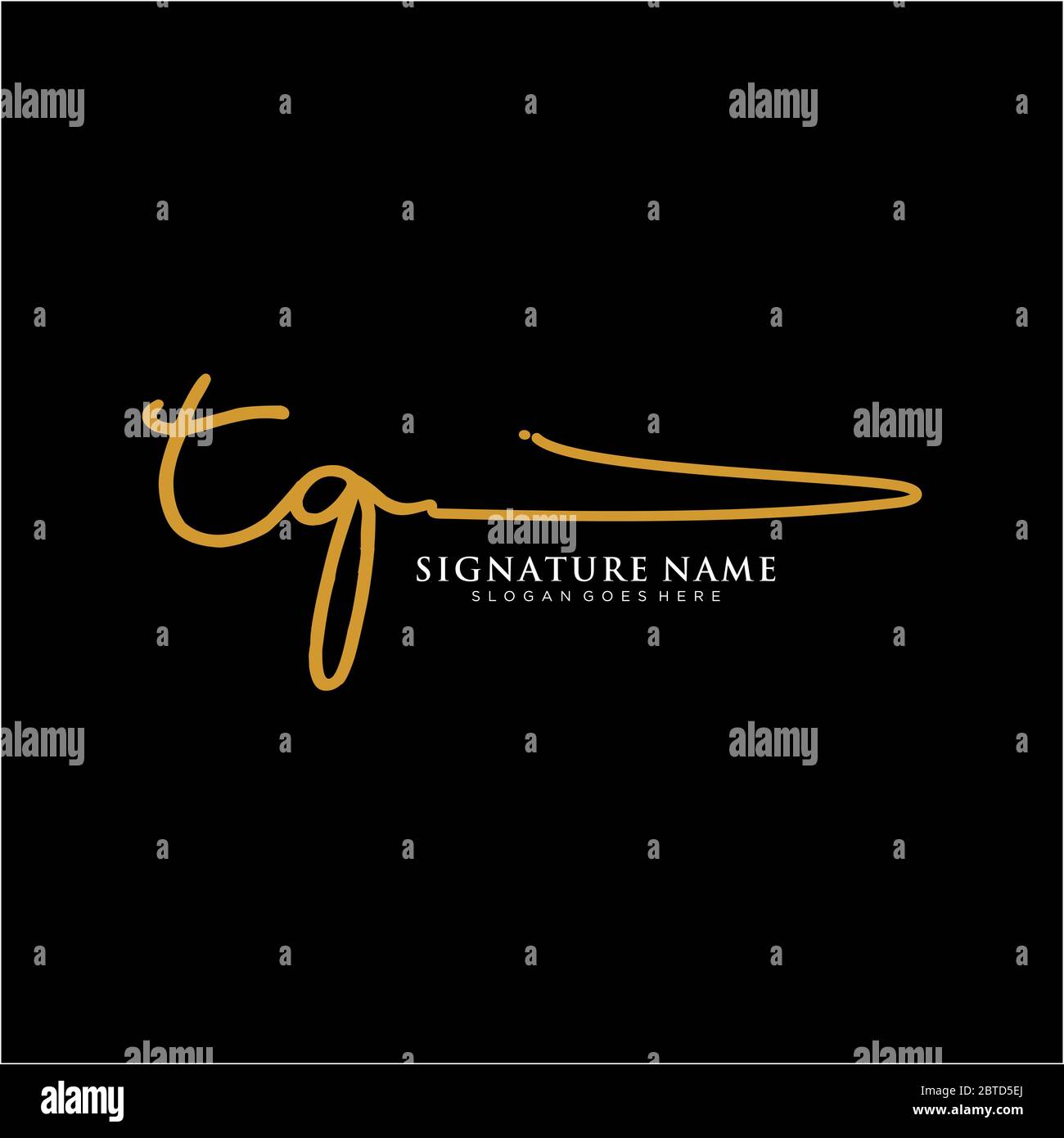 Tq initials logo hi-res stock photography and images - Alamy