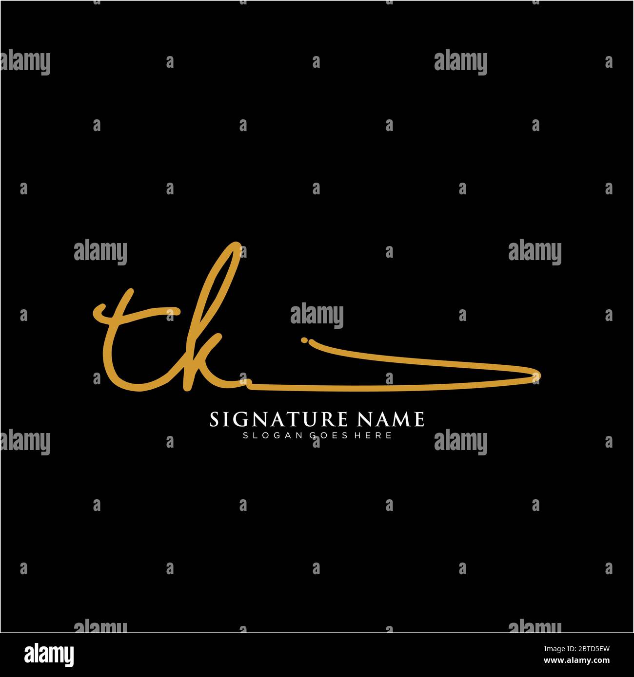 Tk initials logo hi-res stock photography and images - Alamy