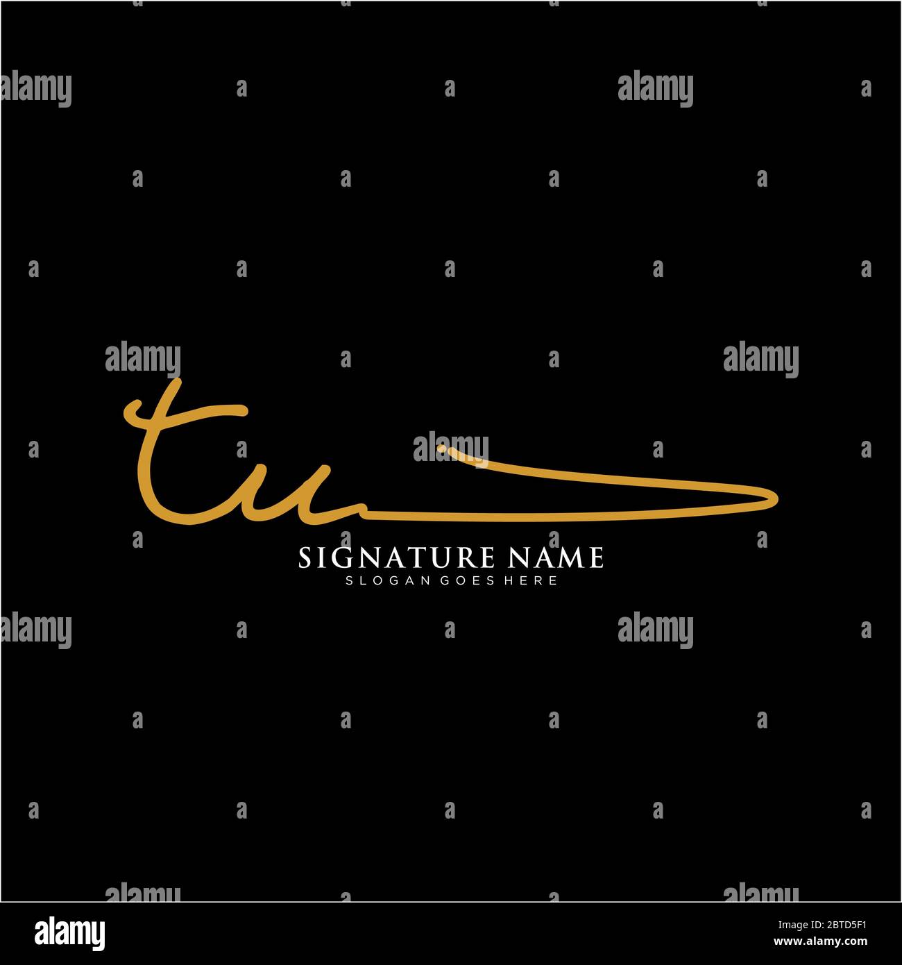 Tu initials logo hi-res stock photography and images - Alamy