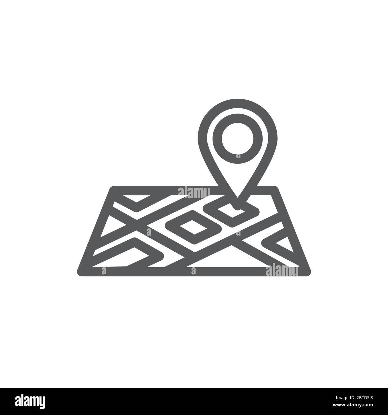 Map pin on building Cut Out Stock Images & Pictures - Alamy