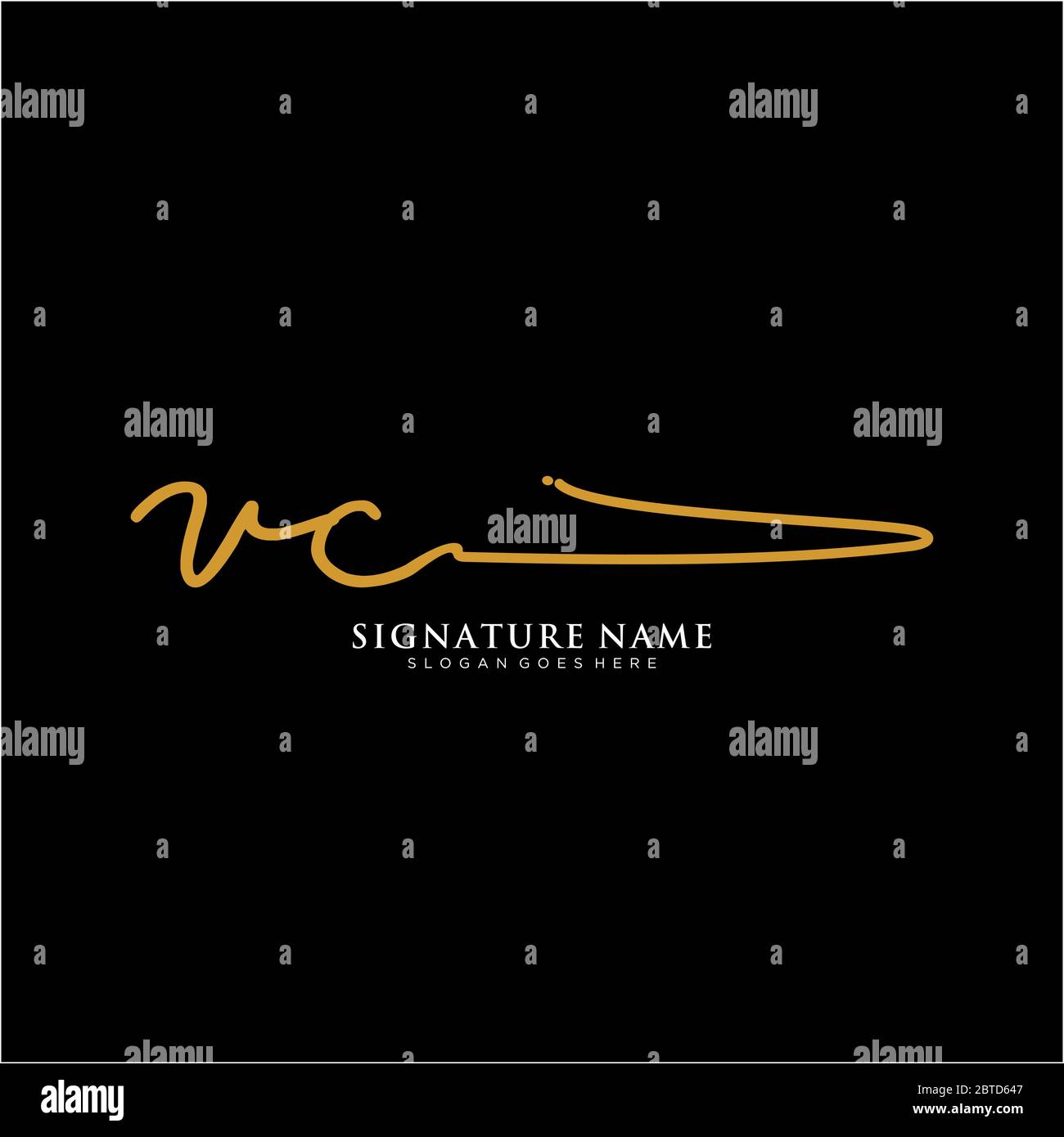 Letter vc logo hi-res stock photography and images - Alamy