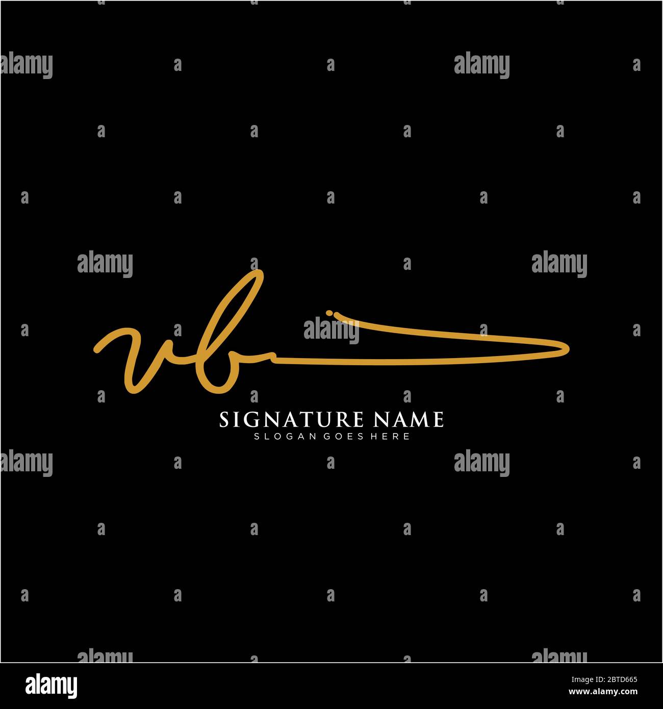 Vb initials logo hi-res stock photography and images - Alamy