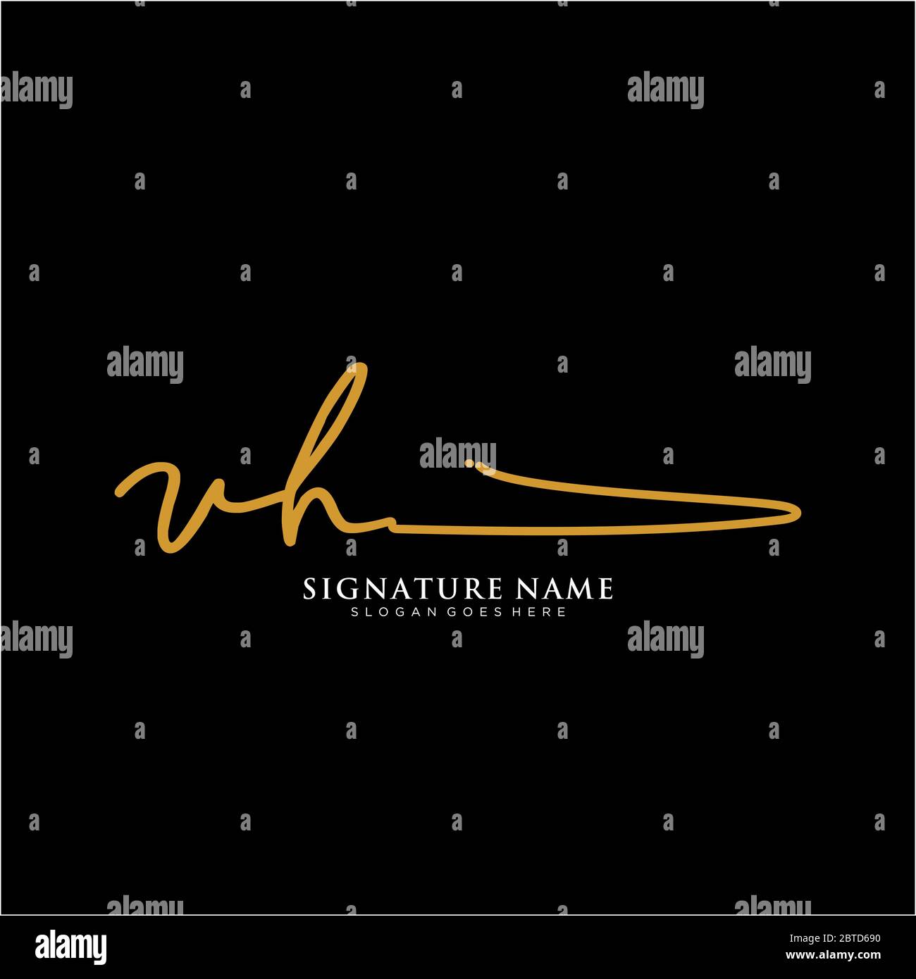 Vh initials logo hi-res stock photography and images - Alamy