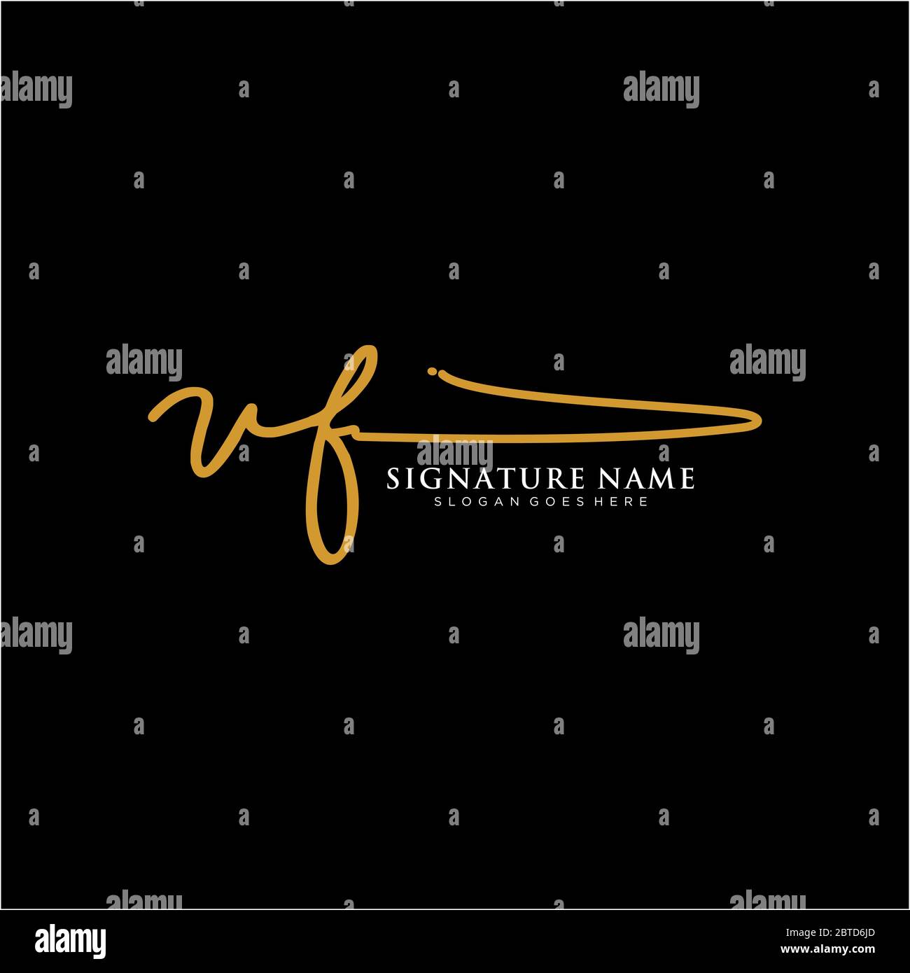 Vf initials logo hi-res stock photography and images - Alamy