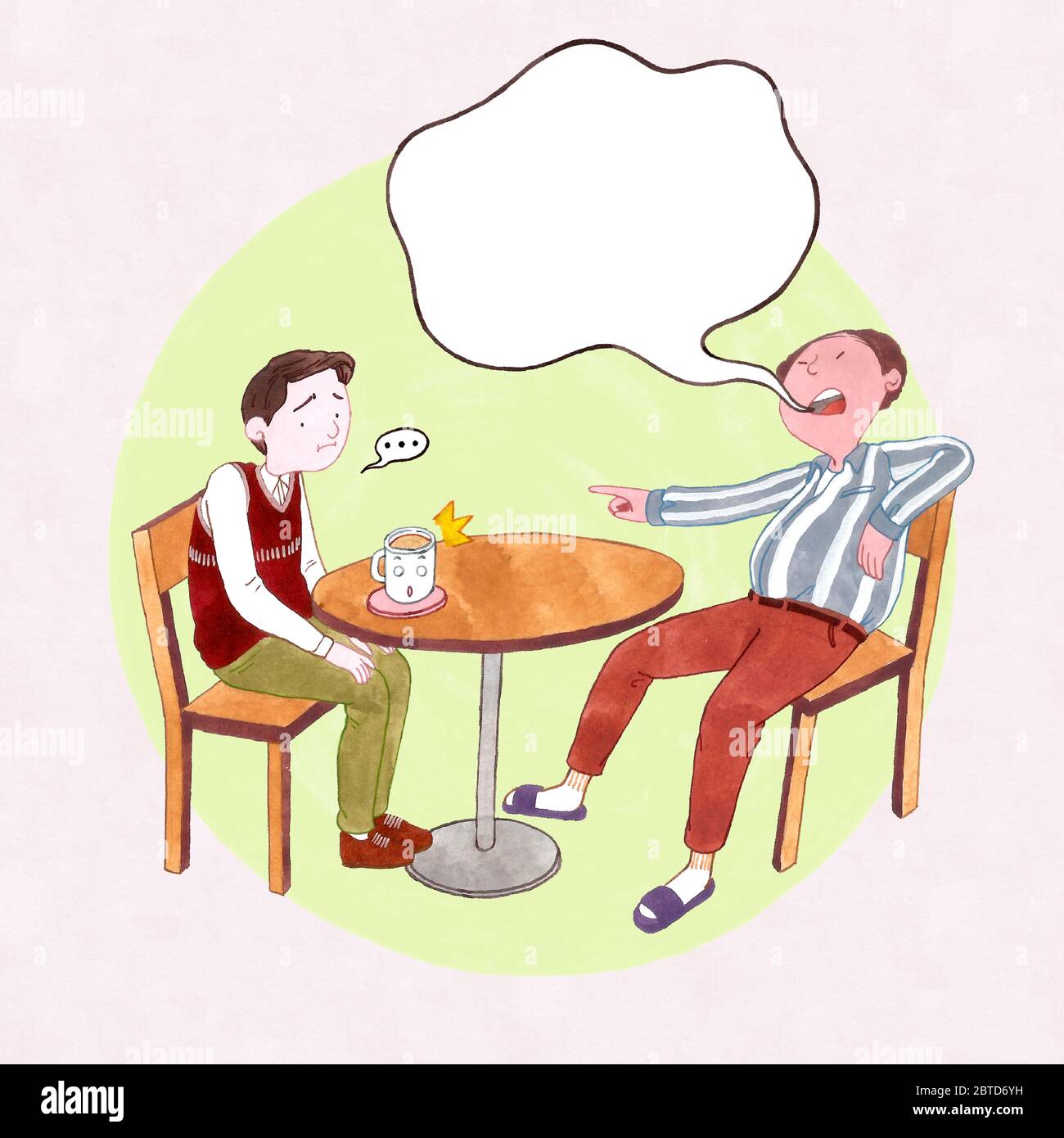 Generational conflict concept cartoon illustration 001 Stock Vector ...