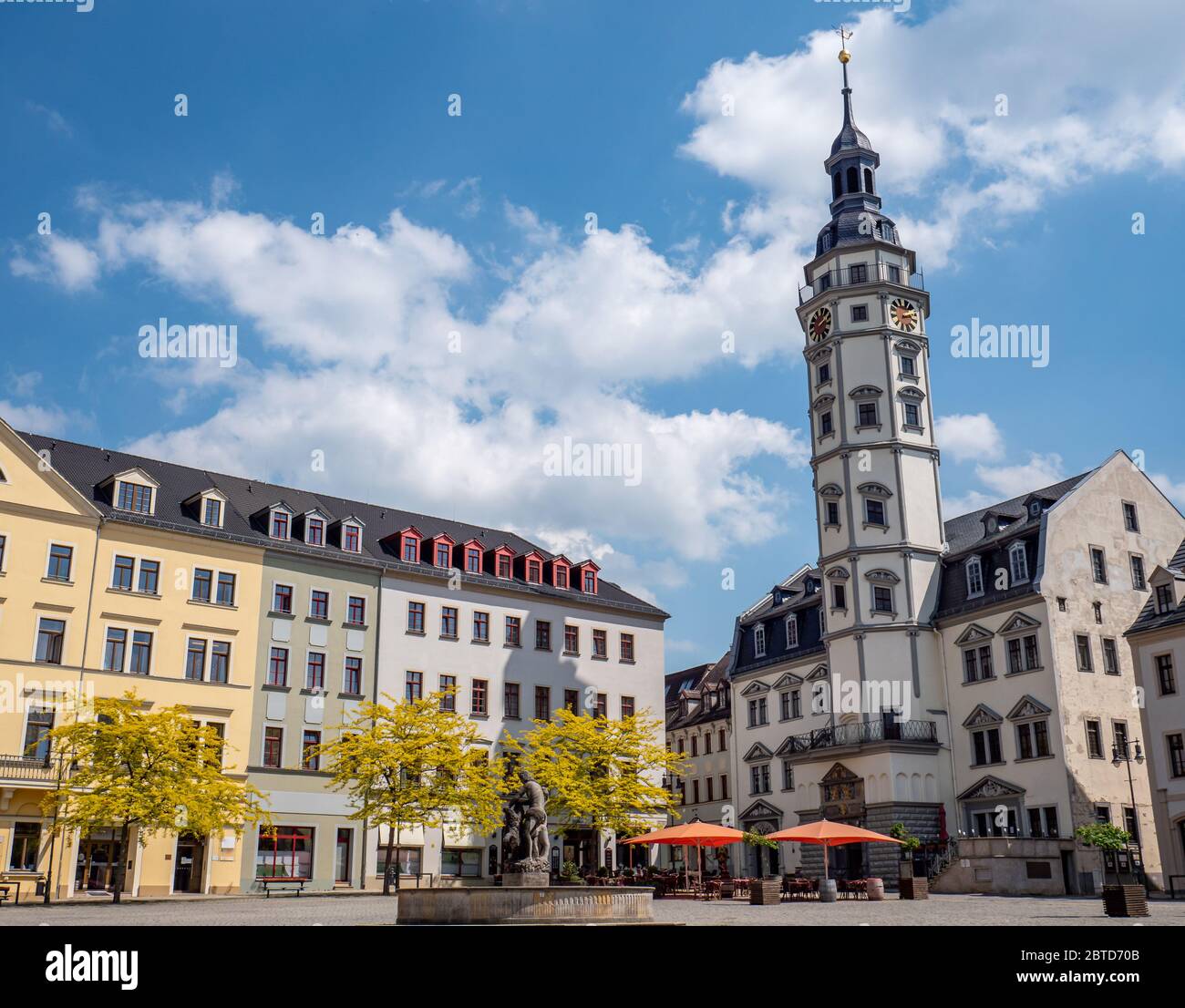 City hall with market square of Gera in Thuringia Stock Photo - Alamy