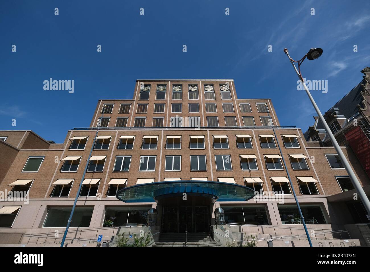 Royal Dutch Shell Plc headquarters building stands on May 21, 2020 in ...