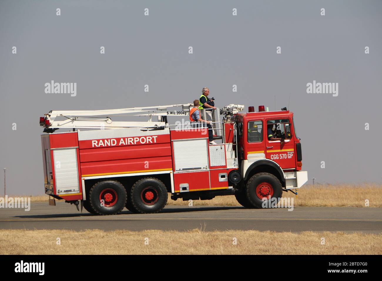 Airport Fire Tender Stock Photo - Alamy