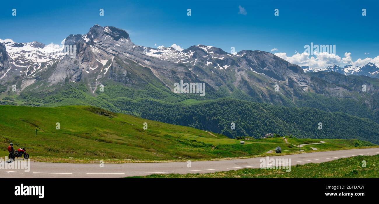 view of Col Aubisque in the French Pyrenees Stock Photo - Alamy