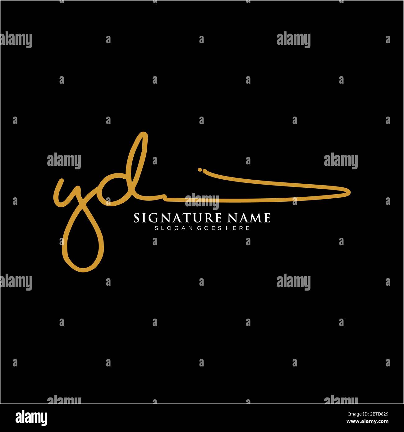 Yd initials logo Stock Vector Images - Alamy
