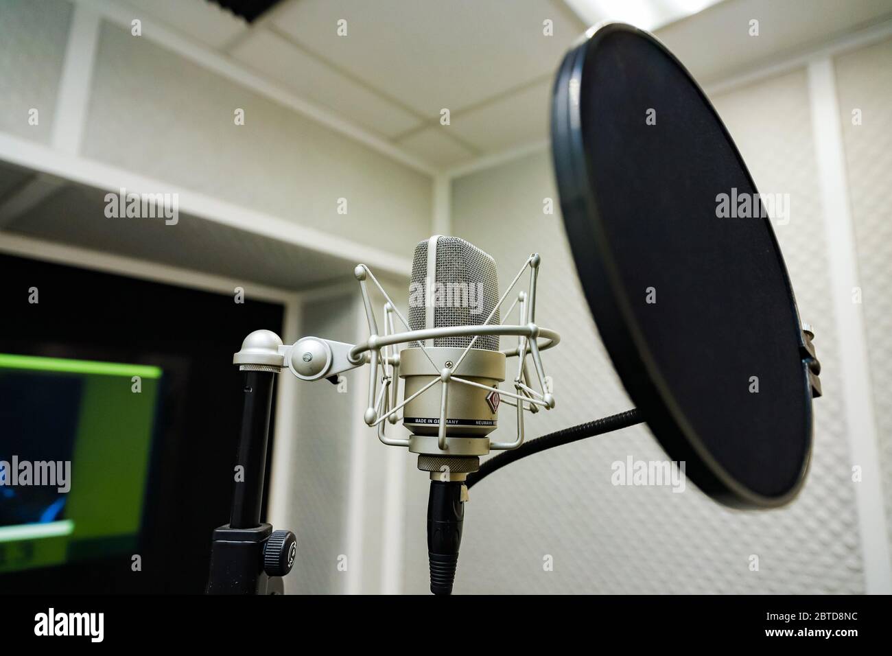 The professional communication studio microphone Stock Photo - Alamy
