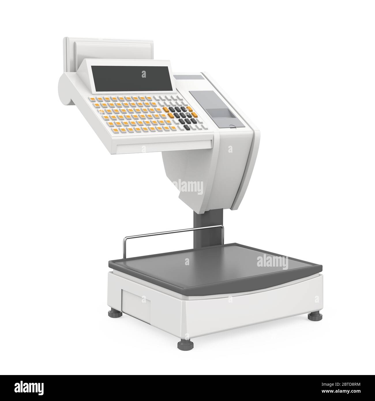 Retail Weighing Scales Isolated Stock Photo - Alamy