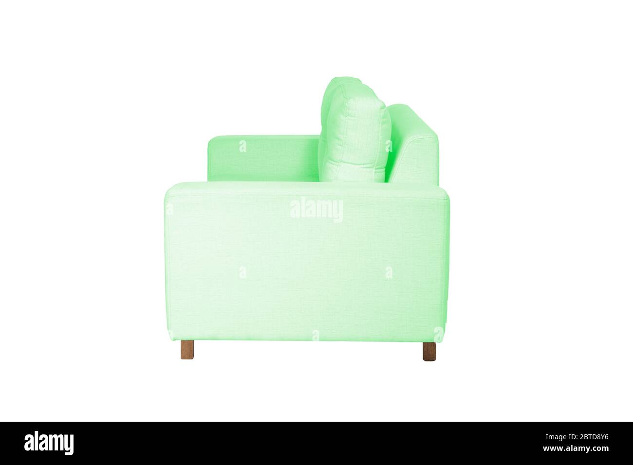 Studio shot of a beautiful modern sofa isolated on white background ...