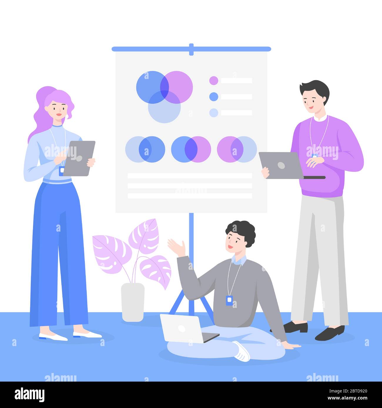 Business people, discussion, meeting, teamwork concept illustration 003 ...