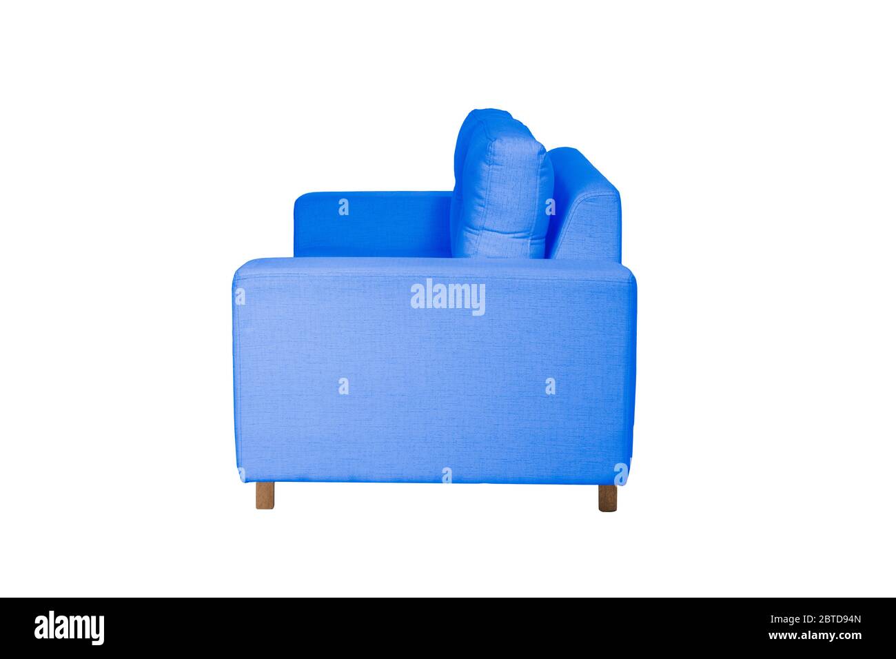 Studio shot of a beautiful modern sofa isolated on white background ...