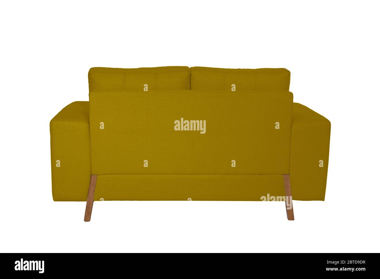 Studio shot of a beautiful modern sofa isolated on white background ...