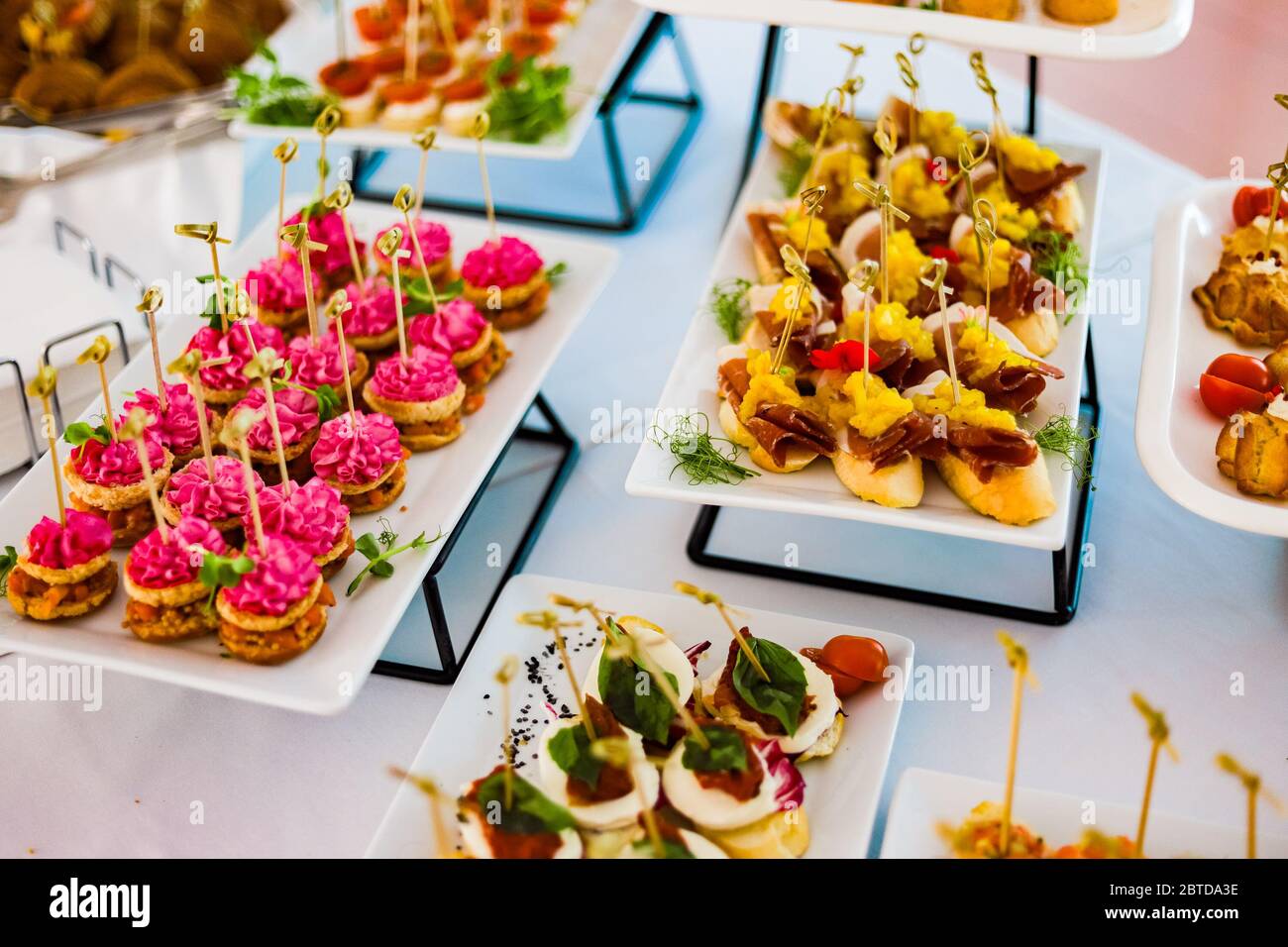 The restaurant decoration serving catering Stock Photo - Alamy